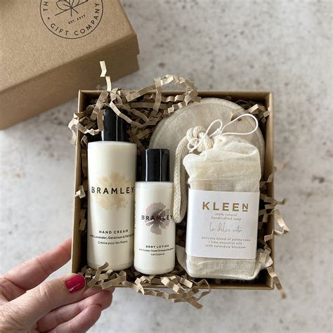 Luxe Hand Cream Body Lotion And Soap Natural T Set By Green Tulip