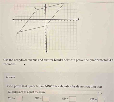 solved use the dropdown menus and answer blanks below to prove the