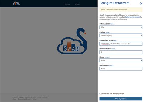 Installing Custom Jupyter Kernels At Swan Startup Software Swan