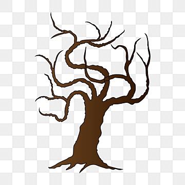 Tree Trunk With Branches Template