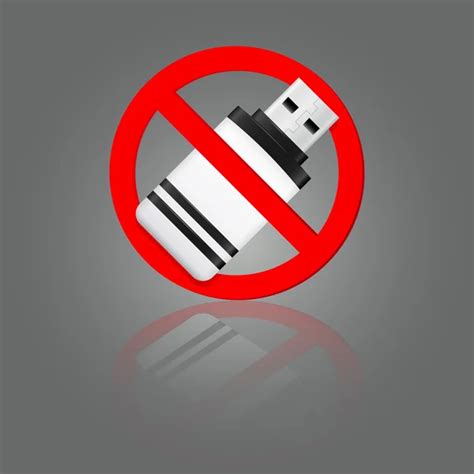 No Usb Stick Sign Icon Usb Flash Drive Button Stock Photo Blankstock 40977385