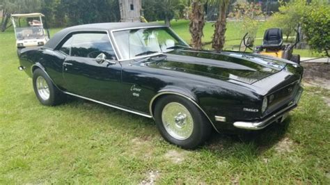 1968 Black On Black Chevrolet Camaro Ss For Sale