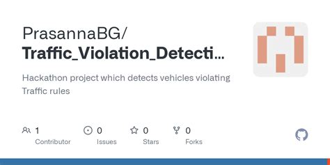 Github Prasannabg Traffic Violation Detection Using Opencv And Yolo Hackathon Project Which