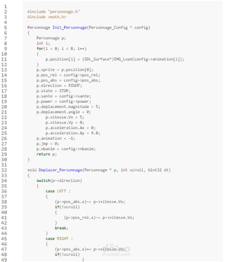 برمجة لعبة بلغة سي C مستقل
