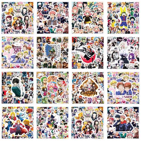 Mua 640pcs Anime Stickers Mixed Pack Vinyl Waterproof Anime Stickers
