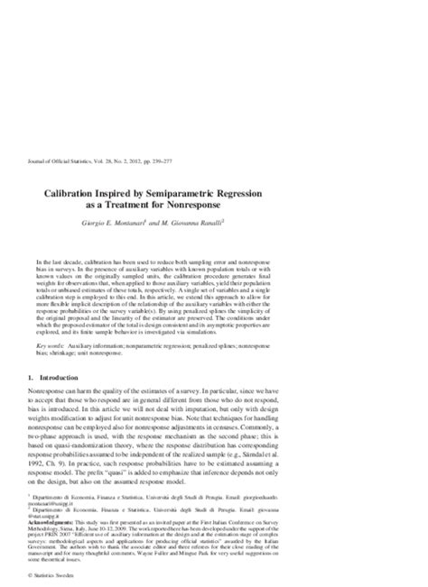 Pdf Calibration Inspired By Semiparametric Regression
