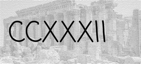 232 En Chiffres Romains Comment écrire Chiffre Romain