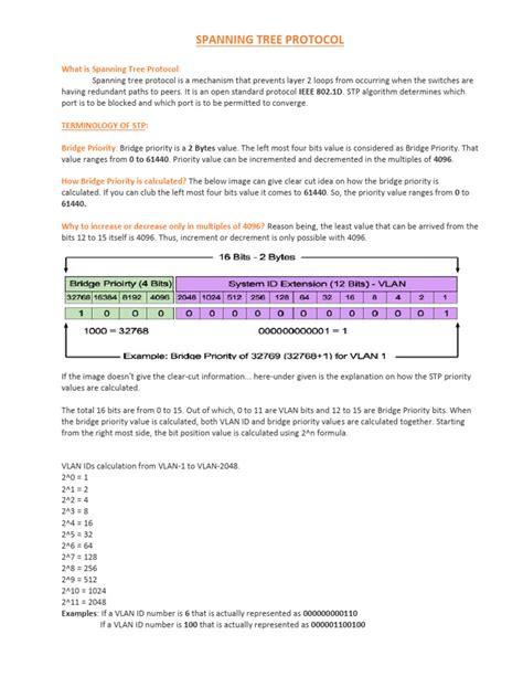 About Spanning Tree Protocol Pdf Networking Standards Computer Standards