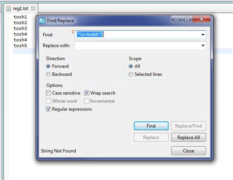 Regex Eclipse How To Replacedelete Lines Stack Overflow