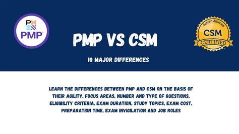 Pmp Vs Csm 10 Major Differences