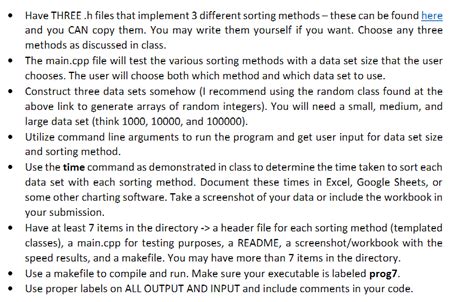 Solved Have Three H Files That Implement 3 Different
