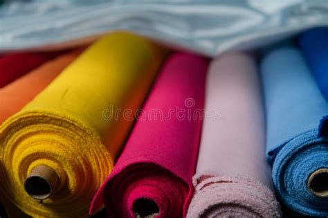 Collection Of Fashionable Fabrics Samples Of Different Natural Fabrics