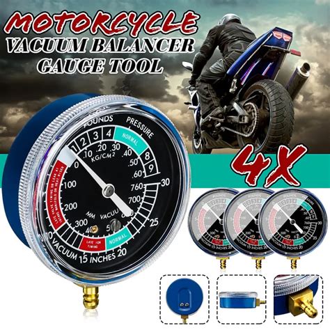 Universal Motorcycle Fuel Vacuum Carburetor Carb Vacuum Gauge Balancer