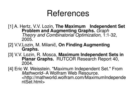 ppt solving the maximum independent set problem for free planar