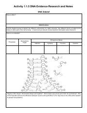 Activity DNA Evidence Research Notes Pdf Activity DNA Evidence Research And Notes