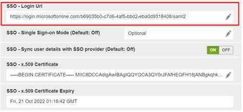 configure sso using azure active directory community