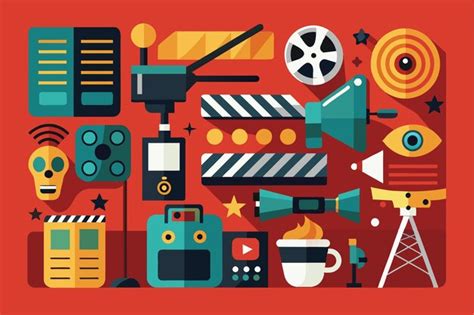 This Set Features Various Filmmaking Tools Essential For Creating