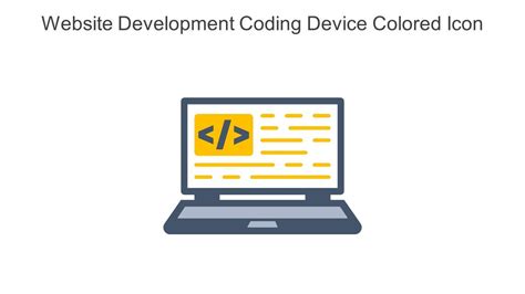 Website Development Coding Device Colored Icon In Powerpoint Pptx Png
