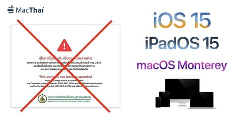 เจาะลก iOS 15 iPadOS 15 macOS Monterey เขา PornHub และเวบทบลอกในไทยไดหมด เครองไหน