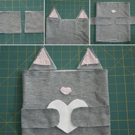 Как сшить подушку кота