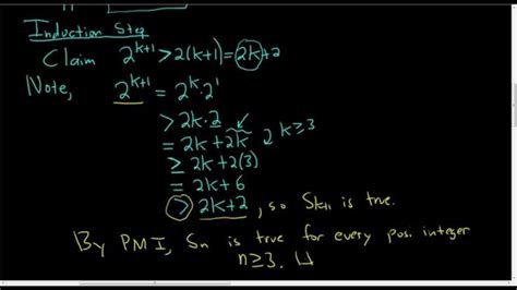Principle Of Mathematical Induction Inequality Proof Video