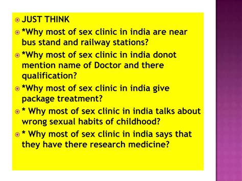 Just Think About Sex Clinics In India Ppt
