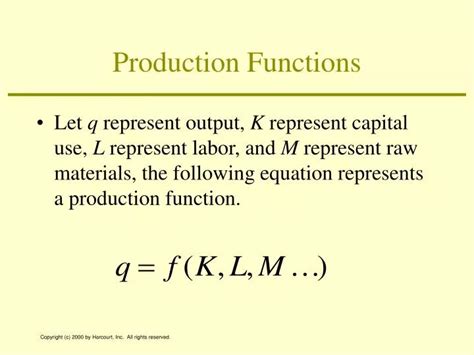 PPT Production Functions PowerPoint Presentation Free Download ID 5654023