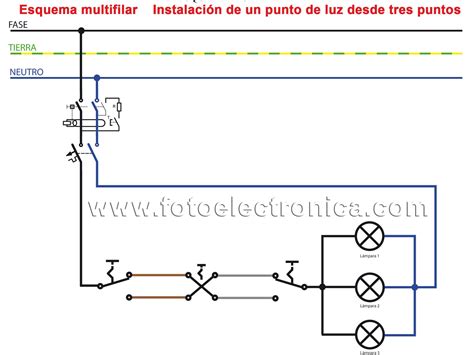 Como Instalar De 3 Conmutadores Y 2 Enchufes Electricidad Del Hogar