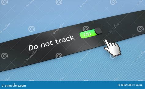 Application System Setting Do Not Track Enable Stock Footage Video Of Button Setting 204516184