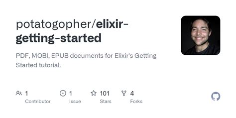 Github Potatogopherelixir Getting Started Pdf Mobi Epub Documents For Elixirs Getting