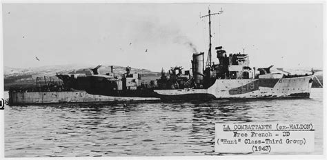 5346 X 2626 French Destroyer Escort La Combattante In A Harbor 1943