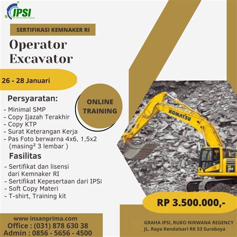 TERISTIMEWA, WA (0856-5656-4500), PELATIHAN K3 OPERATOR EXCAVATOR SURABAYA Klik https://wa.me ...