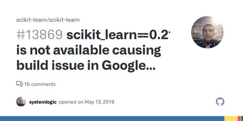 Scikit Learn Is Not Available Causing Build Issue In Google Bazel Based Project Issue
