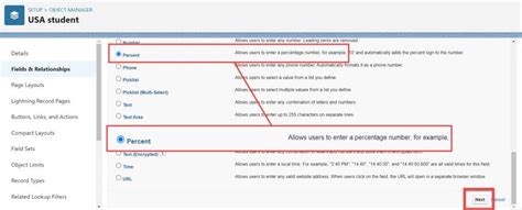 Salesforce Percentage Field