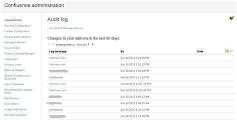 Audit Log Not Rendered Properly Confluence Atlassian Support
