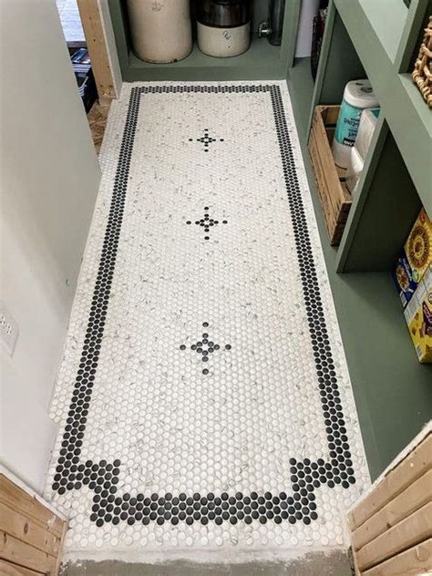 How To Diy Your Own Penny Tile Patterned Floor Artofit