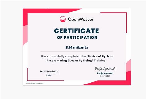 bachu manikanta on linkedin sucessfully completed the open weaver