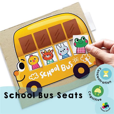 Babe Bus Seats Memory Game Printable Test And Boost Your Etsy