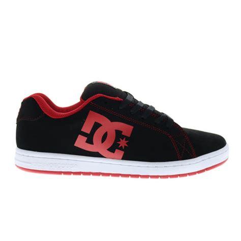Dc Gaveler Adys100536 Blr Mens Black Nubuck Skate Inspired Sneakers Sh