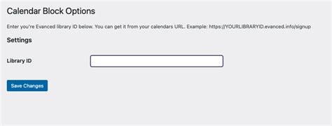 Wordpress Custom Block Calendar Plugin For Evanced Signups