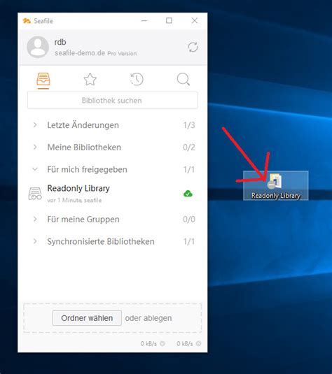 Seafile Client Not Properly Syncing Read Only Libraryfolder Content