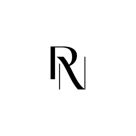 Rn Monogram Logo Design For Rob And Nancy
