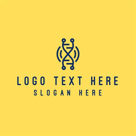 Blue Dna String Logo Brandcrowd Logo Maker