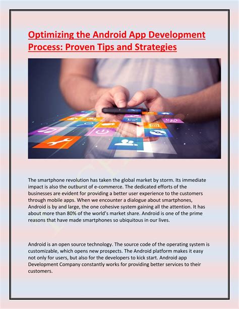 Ppt Optimizing The Android App Development Process Proven Tips And Strategies Powerpoint