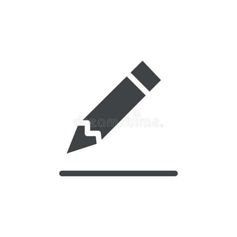 Pencil Icon Simple Vector Symbol Stock Vector Illustration Of Logo Website 340281058