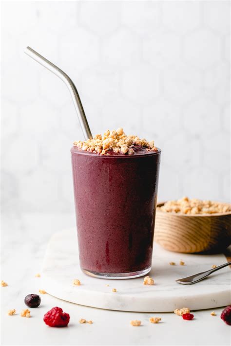 Acai Smoothie Healthy Vegan Easy The Simple Veganista
