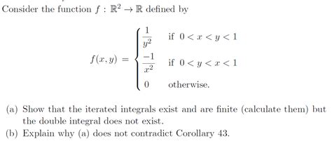 Solved Consider The Function F R2 R Defined By If 0