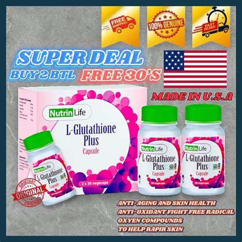 Exp 0226 Nutrinlife Nutrinlife L Glutathione Plus 2x30s L 谷胱甘肽