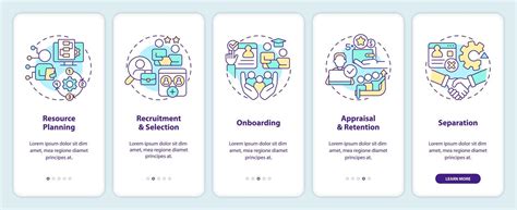 It Staffing Process Onboarding Mobile App Screen Recruitment