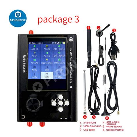 Portapack H2 Hackrf One Sdr Radio Transceiver Signal Controller 1mhz 6